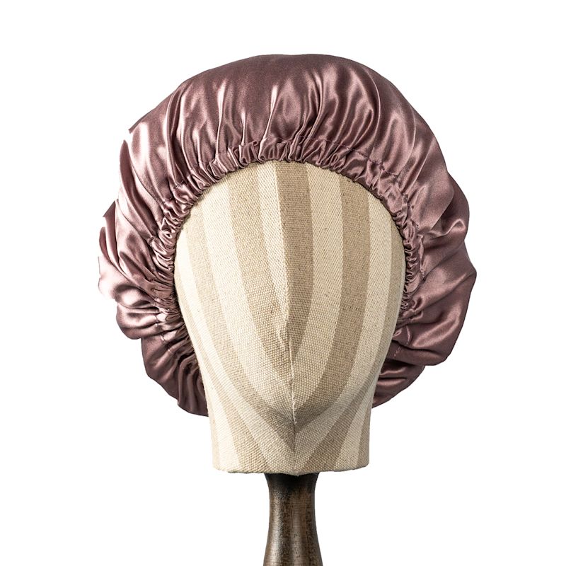 Pure Mulberry Silk Cocoa Purple Hair Bonnet | Single Layer With ...