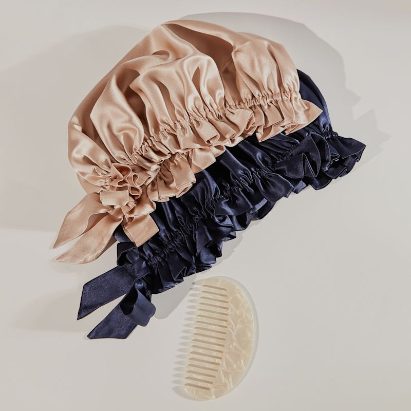 Pure Silk Double Layer Long Tie Cap Hydrangea | Marche' DU Luxe | Wolf ...