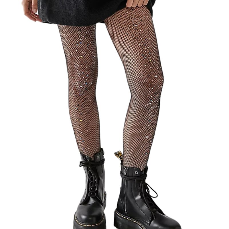 Glitterati Fishnet Tights - Black | High Heel Jungle by Kathryn Eisman ...