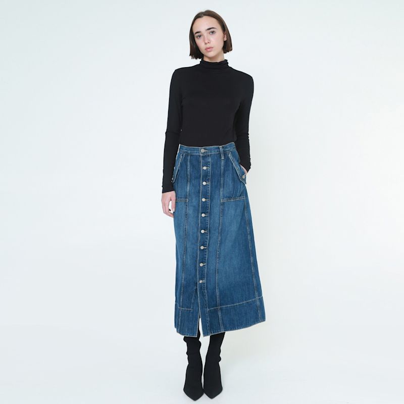 Rachel Utility Maxi Skirt In Irvin | Noend Denim | Wolf & Badger