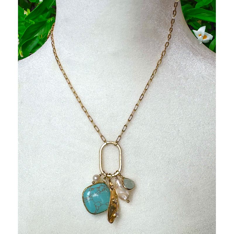 Radiance Charm Turquoise Necklace | Rare Matters Jewelry | Wolf & Badger