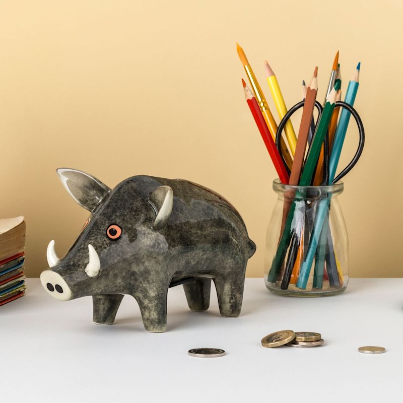 Wild Boar Money Box | Hannah Turner | Wolf & Badger