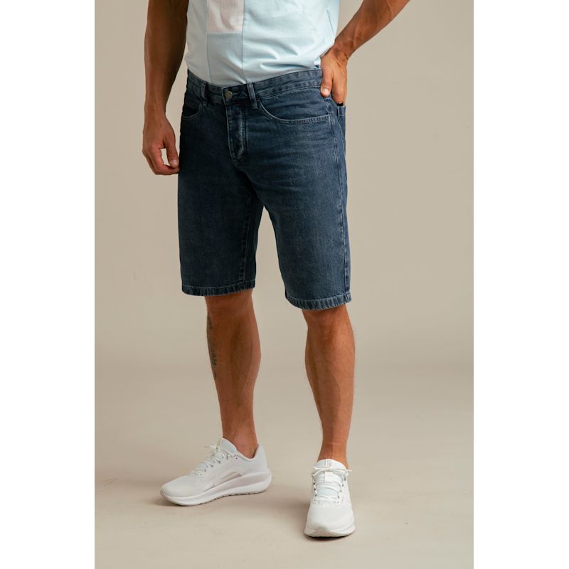 Recycled Denim Shorts For Men | Blue | Reet Aus | Wolf & Badger