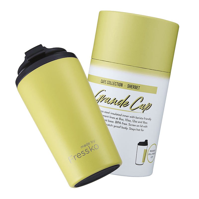 Fressko Grande 475ml/16oz Reusable Coffee Cup, Stainless Steel ...