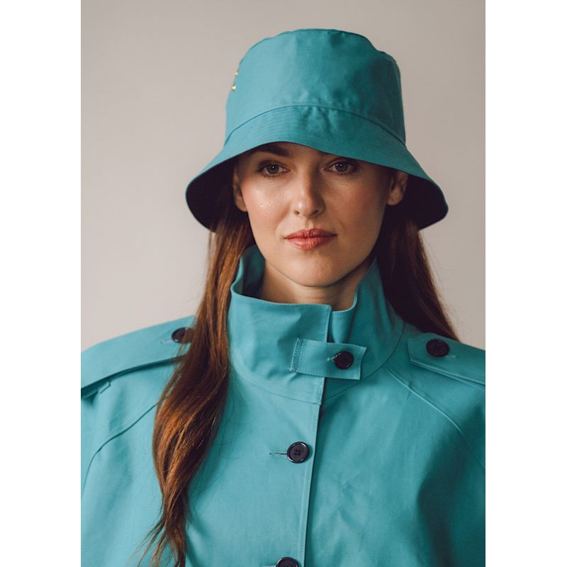 Rosa Light Blue Waterproof Bucket Hat | Beira | Wolf & Badger