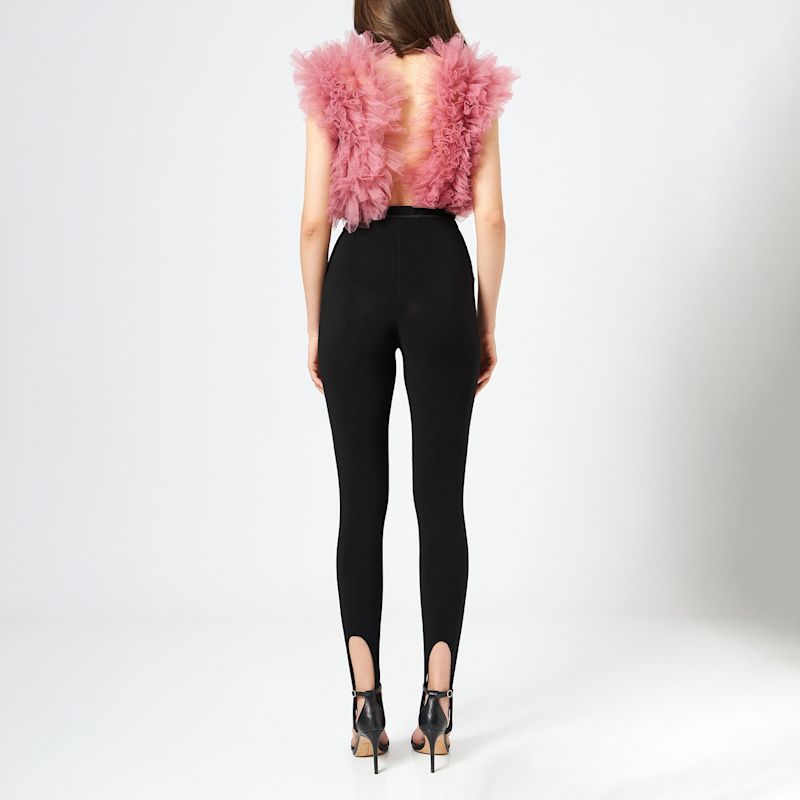 Signature Rose Ruffled Tulle Bodysuit | LIA ARAM | Wolf & Badger