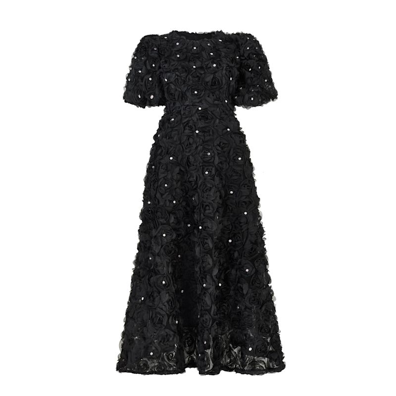 Rosetta Zircon Black Dress | HASANOVA | Wolf & Badger