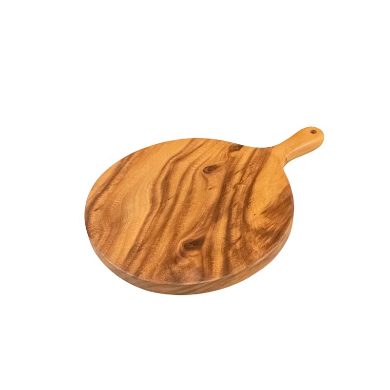 Round Acacia Chopping Board With Handle | LIKHÂ | Wolf & Badger
