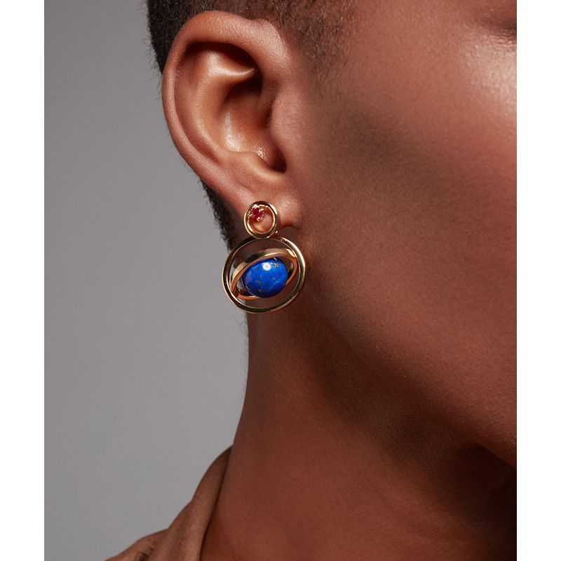 Round Ruby Donut Stud | ONI Fine Jewelry | Wolf & Badger