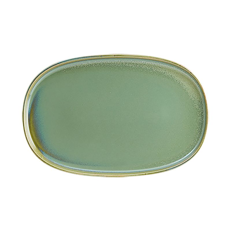 Sage Oval Green Porcelain Serving Family Dinner Platter | TURGLA HOME ...