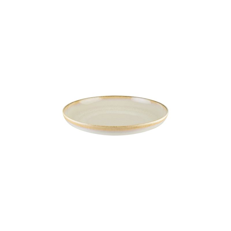 Sand Round Beige Porcelain Deep Entree, Pasta Plate | TURGLA HOME ...
