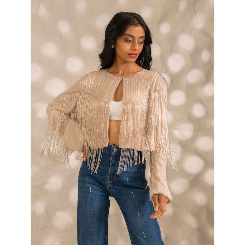 Scarlett Jacket Soft Pearl | Rose & Nancy | Wolf & Badger