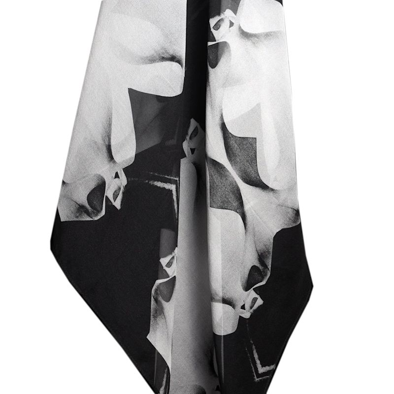 Silk Square Scarf - Gaudi - Black & White | Babs Boutique NYC | Wolf ...