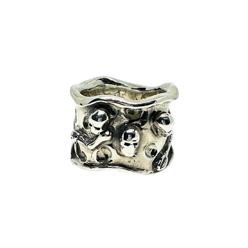 Skull Faces Silver Men's Ring – Sterling Silver | Tg-Jewelry By Tamara ...