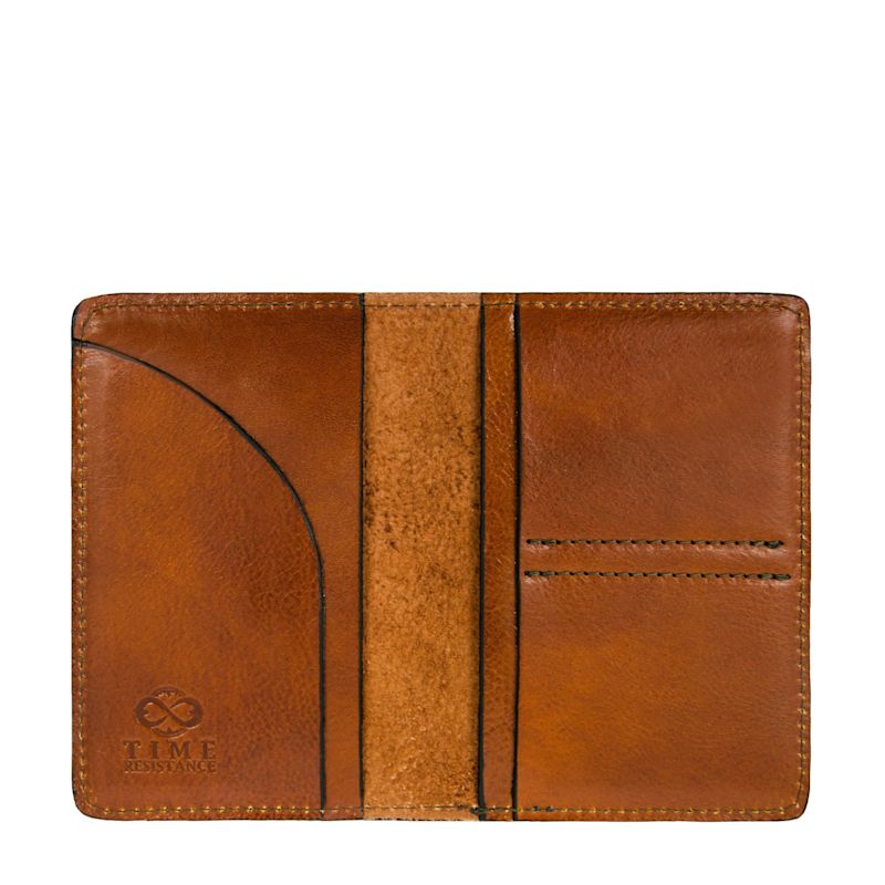 Small Leather Passport Holder For Women In Cognac Brown - Gulliver's ...