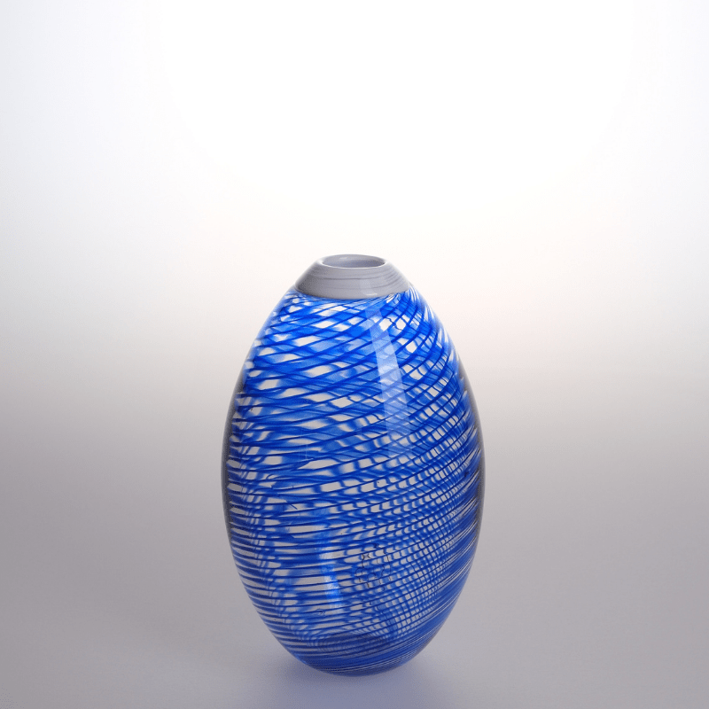 Sogni Azzurri Hand-Blown Merletto Glass Vase | MARLETH | Wolf & Badger