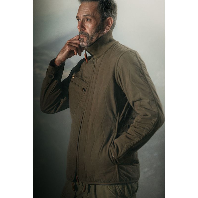 &Sons Flak Quilted Jacket Green | &SONS Trading Co | Wolf & Badger