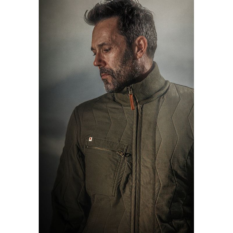 &Sons Flak Quilted Jacket Green | &SONS Trading Co | Wolf & Badger