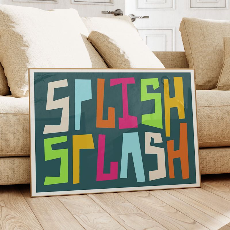 Splish Splash Art Print - A2 | Natalie Cass Art | Wolf & Badger