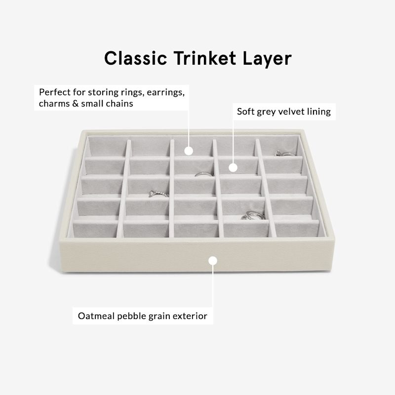 Stackers Oatmeal Classic Jewelry Box Set Of Five | Stackers | Wolf & Badger