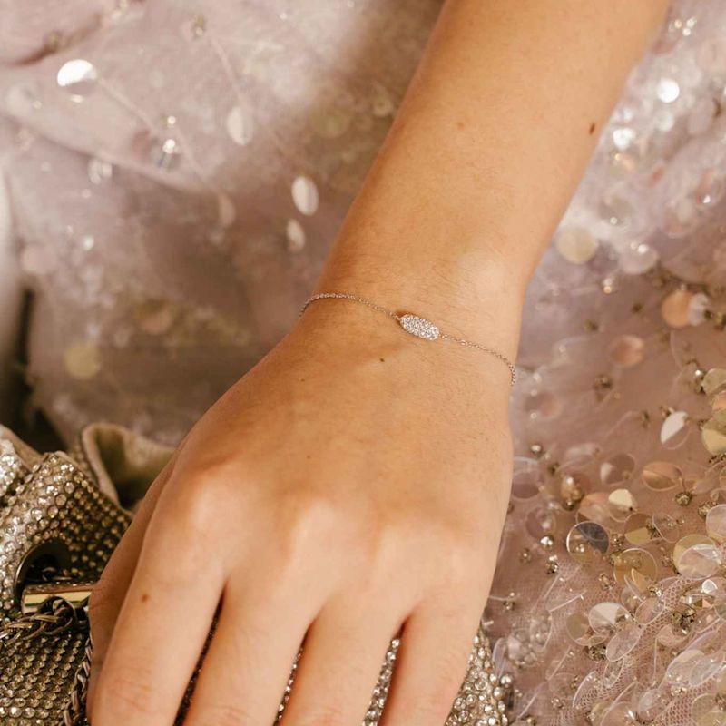 Stardust Cluster Bracelet - Sterling Sliver White Topaz | Inari Jewelry ...