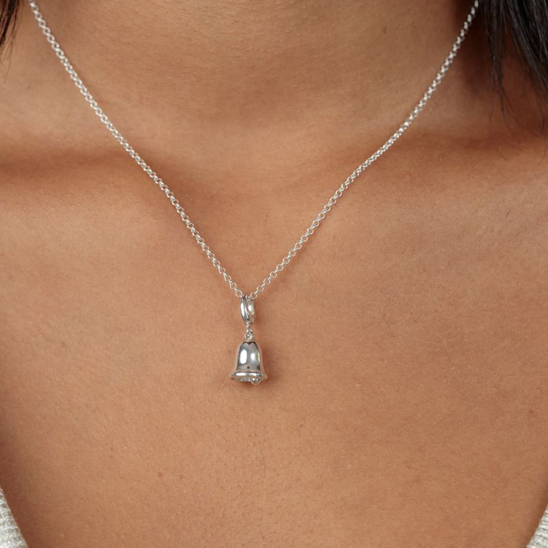 Sterling Silver Bell Charm Necklace | Lily Charmed | Wolf & Badger