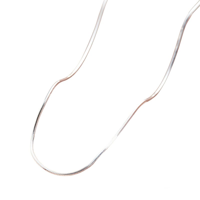 Sterling Silver Snake Chain Necklace | Posh Totty Designs | Wolf & Badger