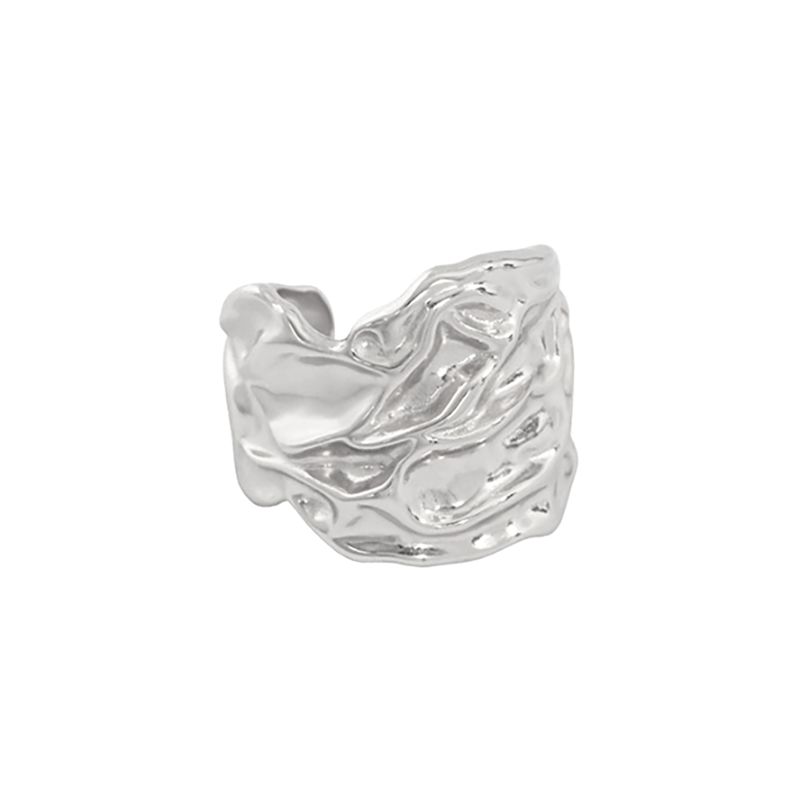 Sterling Silver Chunky Fluidity Textured Tulla Ring | Janus Edinburgh ...