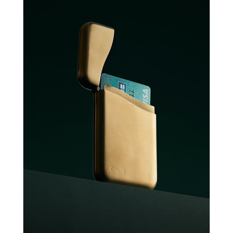 Summit Card Case - Vapor Brass | Craighill | Wolf & Badger