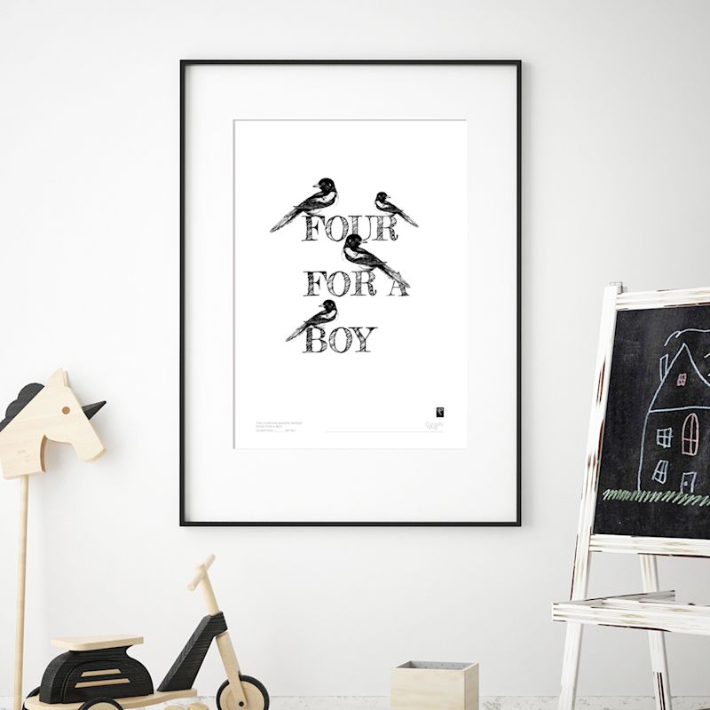 The Curious Magpie Series - Four For Boy | Curiosity Snug | Wolf & Badger