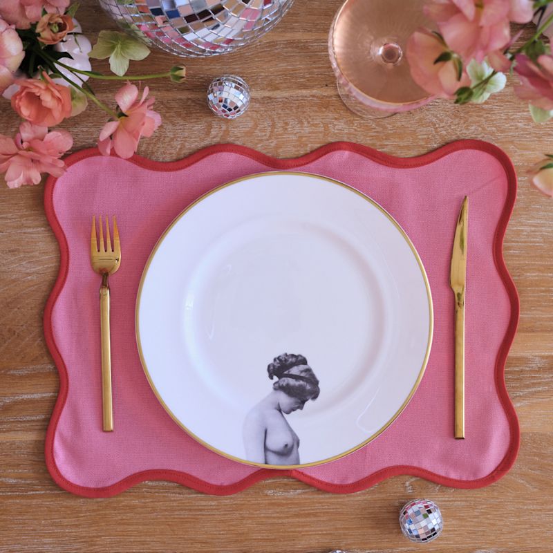 The Girl Bone China Dinner Plate | Melody Rose London | Wolf & Badger