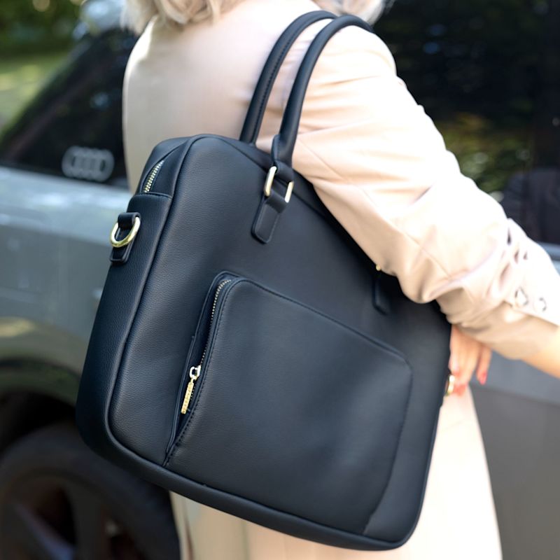 Stackers Laptop Bag - Pebble Navy | Stackers | Wolf & Badger