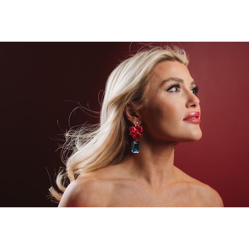 The Pink Reef Vanilla Orchid Jeweled In Ruby / Red | The Pink Reef ...