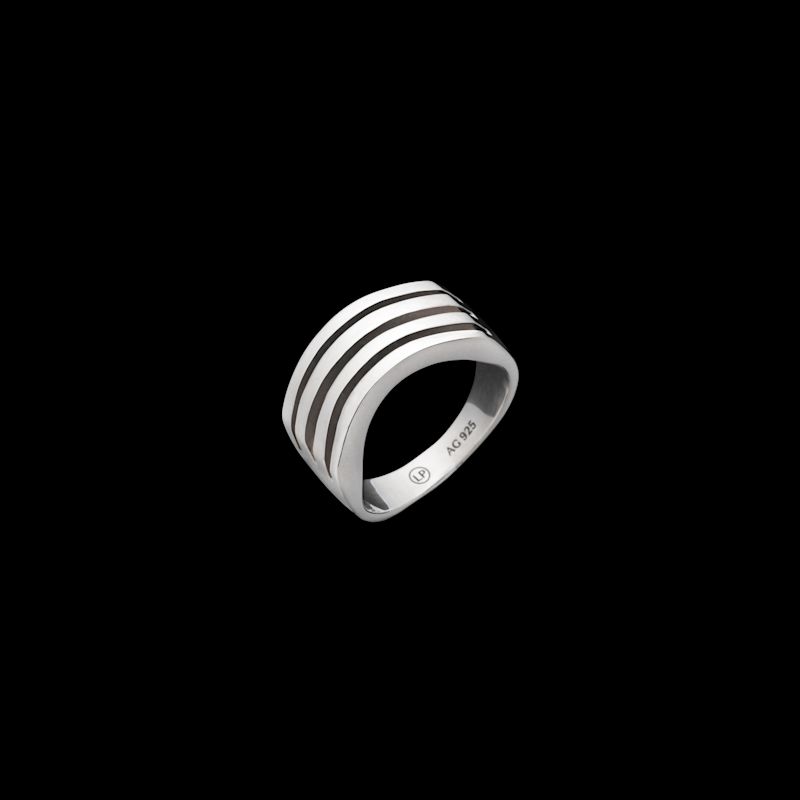 The Ripple Effect Ring - Sterling Silver - Polished | LOUPN | Wolf & Badger