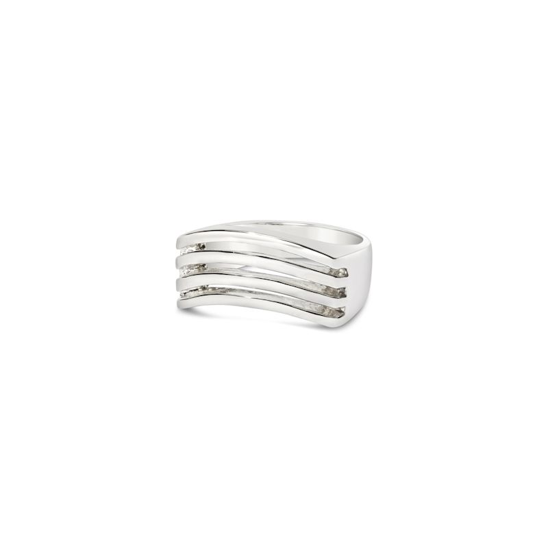 The Ripple Effect Ring - Sterling Silver - Polished | LOUPN | Wolf & Badger