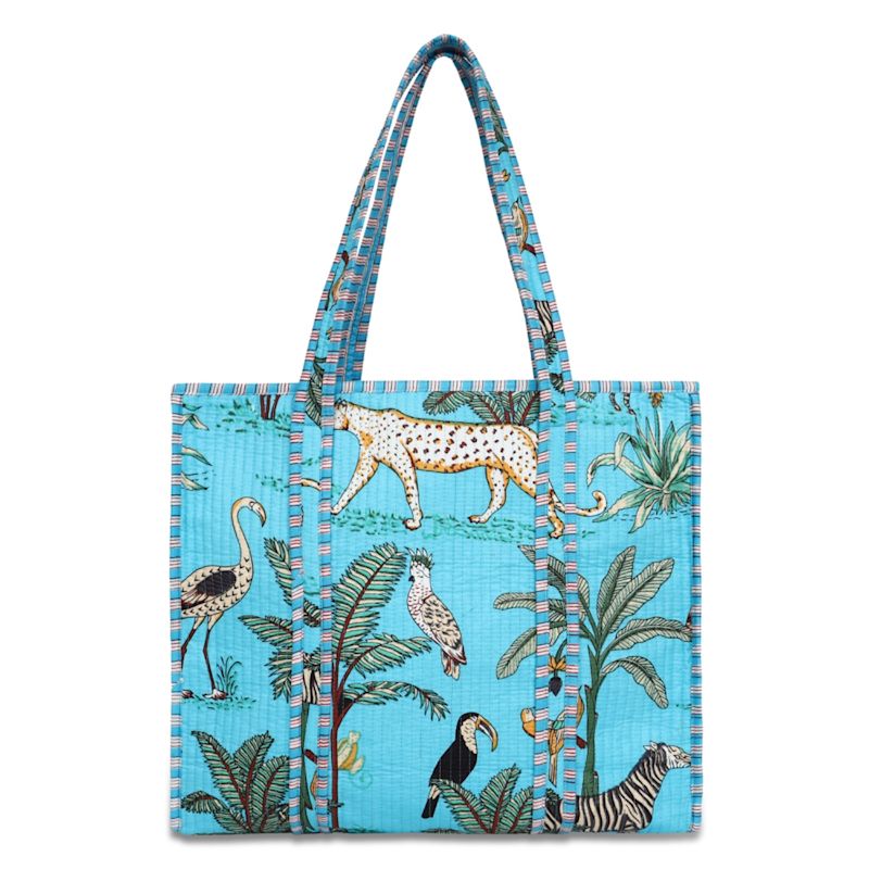 The Ultimate Jungle Tote In Blue | Conscious Yoga Collective | Wolf ...