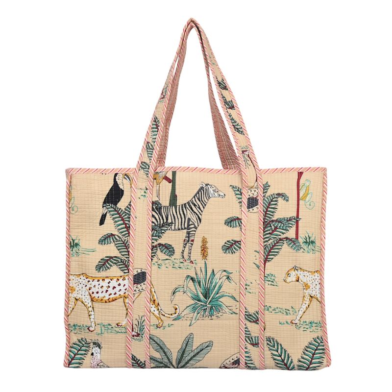 The Ultimate Jungle Tote In Cream | Conscious Yoga Collective | Wolf ...