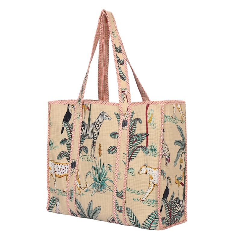 The Ultimate Jungle Tote In Cream | Conscious Yoga Collective | Wolf ...