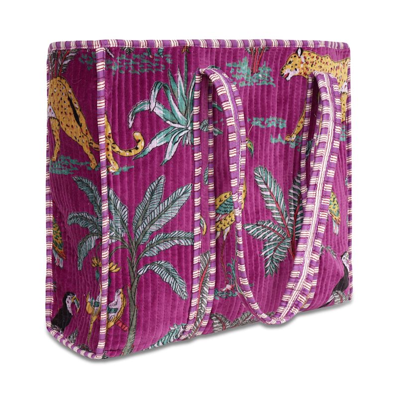 The Ultimate Velvet Jungle Tote In Red | Conscious Yoga Collective ...