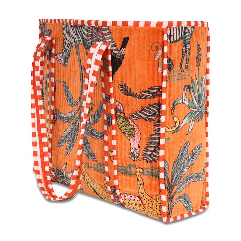 The Ultimate Velvet Jungle Tote In Red | Conscious Yoga Collective ...