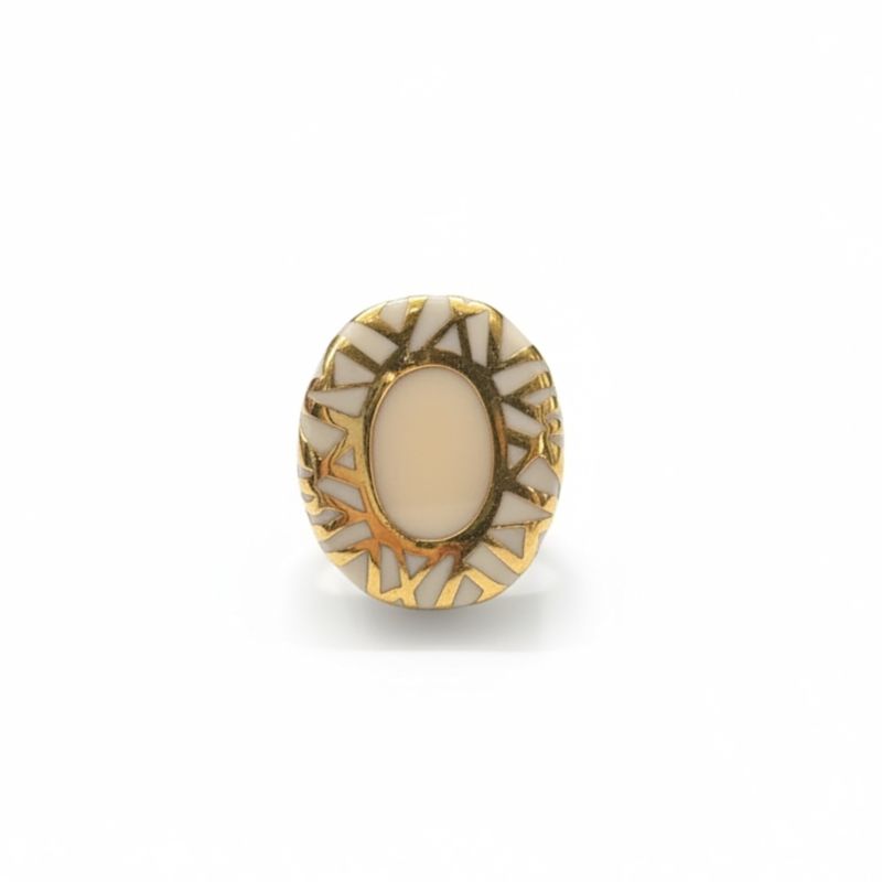 Tote London Art Deco Pattern Statement Signet Ring Artisanal, Design ...
