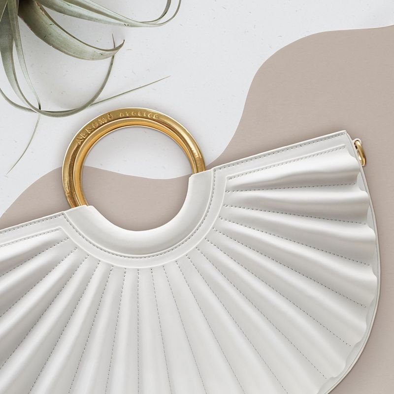 Water Moon Satchel - White | Alkeme Atelier | Wolf & Badger