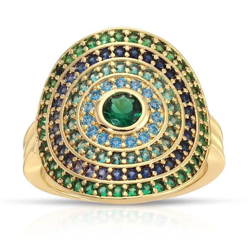 Utopia Ring- Aqua Moss | NATIVE GEM | Wolf & Badger