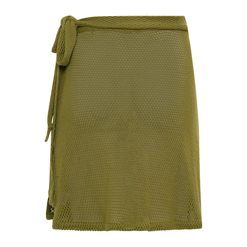 Verona Mini Wrap Skirt - Pistachio | ARMS OF EVE | Wolf & Badger