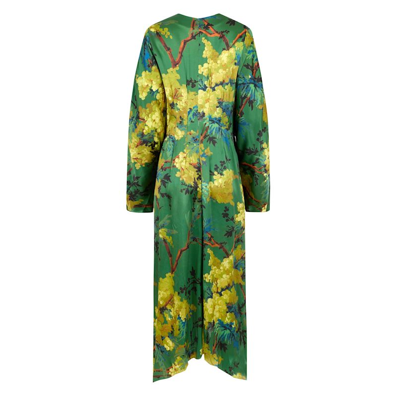 Virginia Dress In Illuminated Acacia Print | Klements | Wolf & Badger