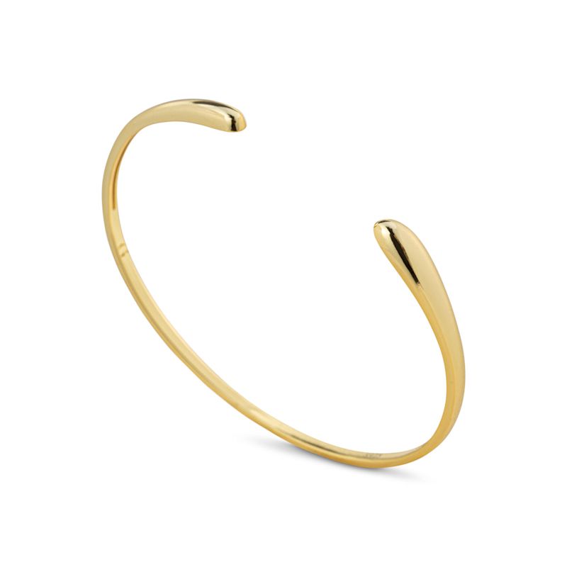 Water Drop Bangle In Gold | Gold Trip | Wolf & Badger