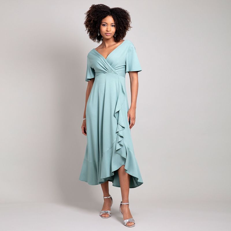 Waterfall Midi Dress In Harbour Green | Alie Street London | Wolf & Badger