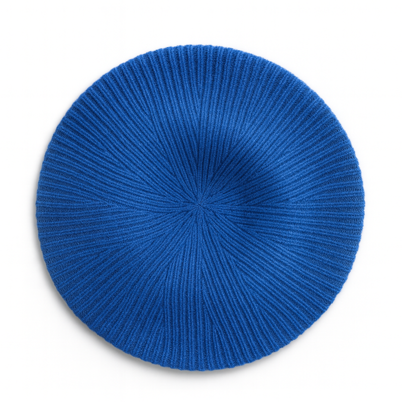 Wool & Cashmere Beret - Blue | Beira | Wolf & Badger