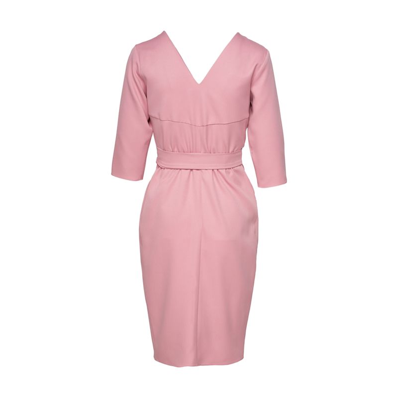 Wrap Cocktail Powder Pink Dress | concept A trois | Wolf & Badger