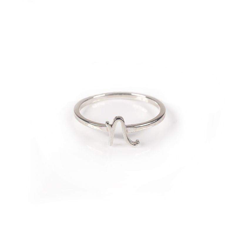 Alphabet Stacker Ring - Silver | Toolally | Wolf & Badger